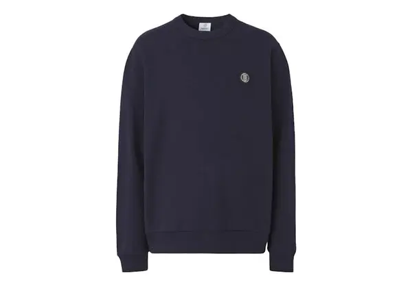 Burberry Monogram Motif Applique Cotton Sweatshirt