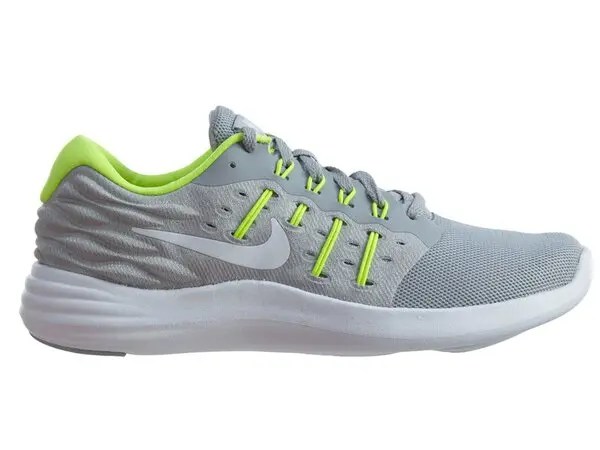 Nike Lunarstelos Athletic Sneakers - Wolf Grey/white/volt