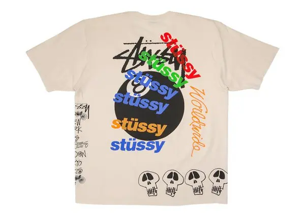 StÜssy Test Strike Pigment Dyed Tee - Natural