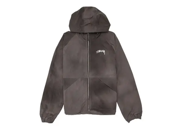 StÜssy Wave Dye Beach Shell Jacket - Black
