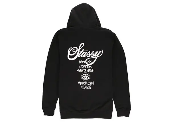 StÜssy World Tour Zip Hoodie