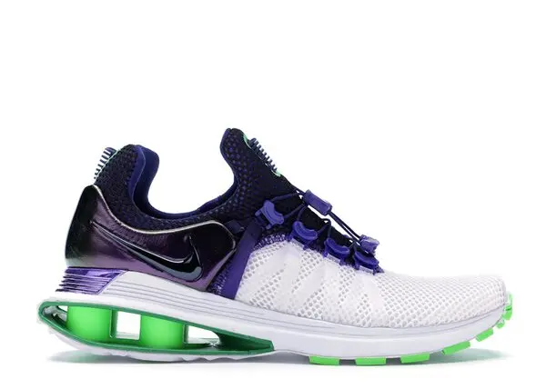 Nike Shox Gravity Sneakers - White/fusion Violet/rage Green