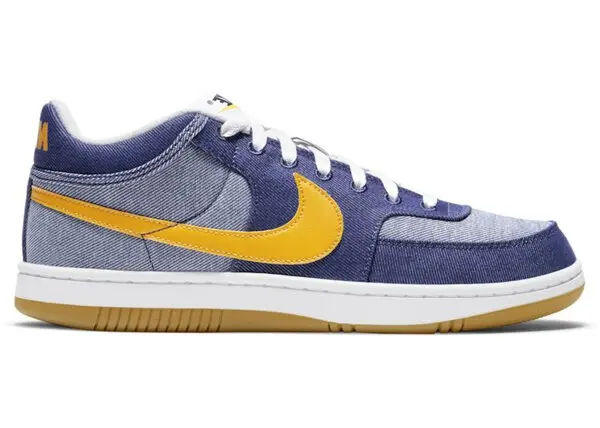 Nike Sky Force 3/4 Golden State Warriors Sneakers - Deep Royal Blue/gum Light Brown/university Gold