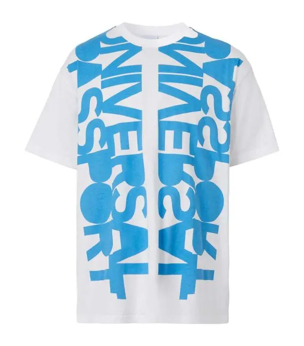 Burberry Ordell Universal Passport T-shirt - White/blue