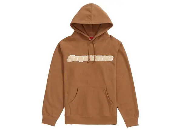 Supreme Chenille Hooded Sweatshirt - Brown