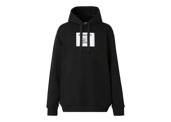 Burberry Cotton Hoodie - Black