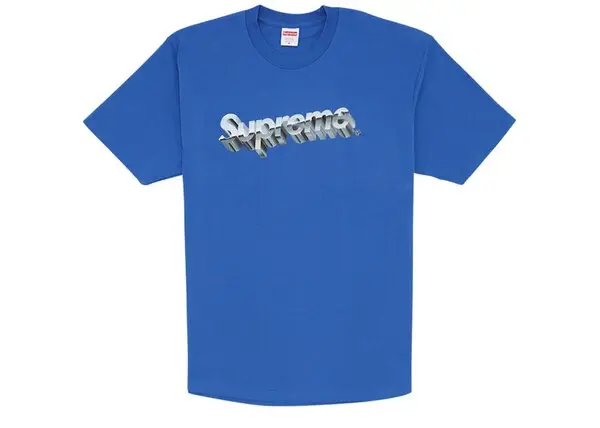 Supreme Chrome Logo Tee Shirt - Royal