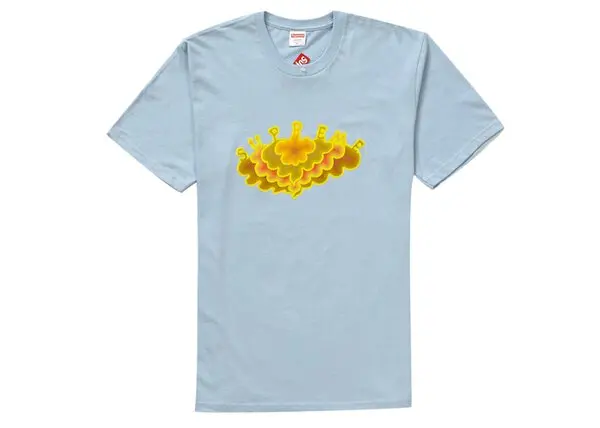 Supreme Cloud Tee Shirt - Light Blue