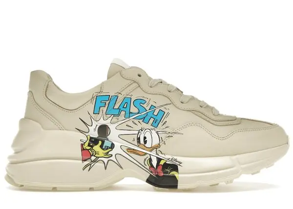 Gucci Rhyton X Disney Donald Duck Sneakers - Ivory