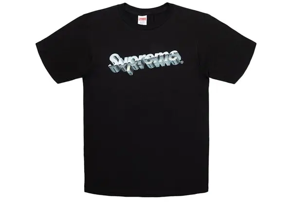 Supreme Chrome Logo Tee Shirt - Black