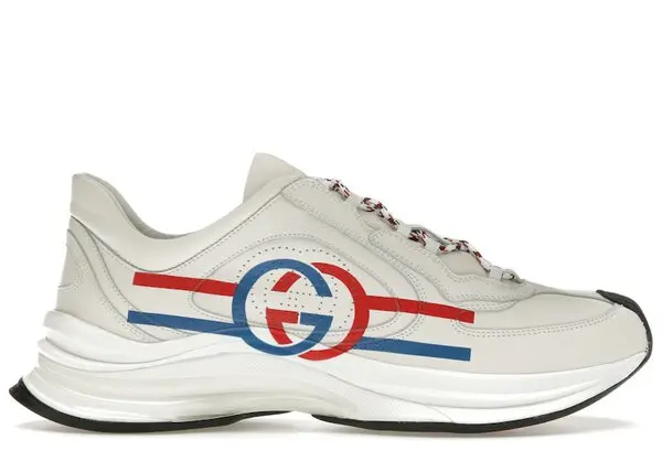 Gucci Run Interlocking G Sneakers - White/blue/red