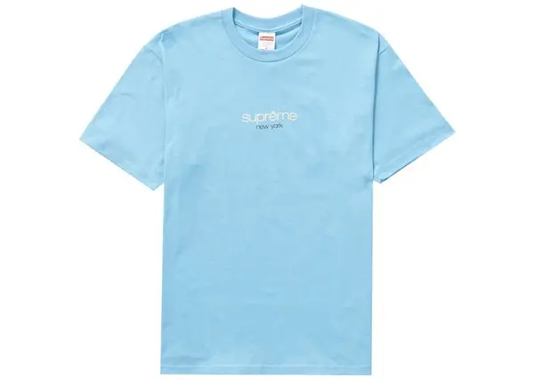 Supreme Classic Logo Tee Shirt - Light Slate