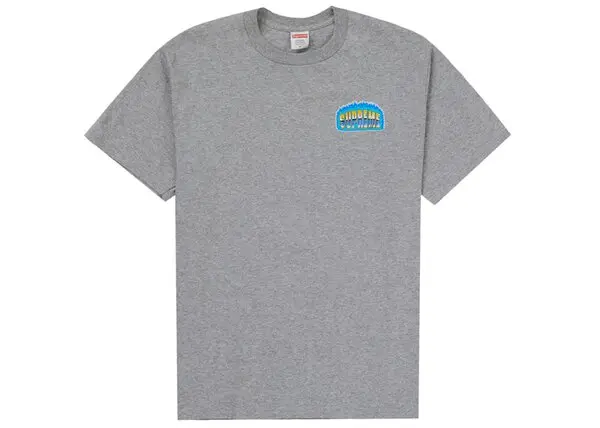 Supreme Chrome Tee Shirt - Heather Grey