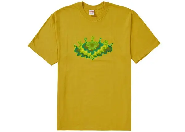 Supreme Cloud Tee Shirt - Acid Yellow
