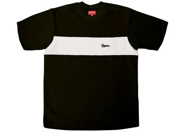 Supreme Chest Stripe Terry Top - Black