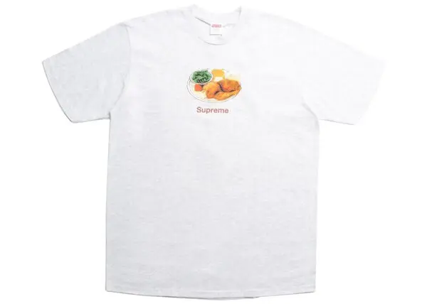 Supreme Chicken Dinner Tee Shirt - Ash Grey