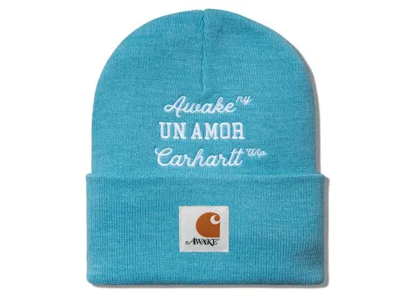 AWAKE Ny X Carhartt Wip Un Amor Beanie - Blue