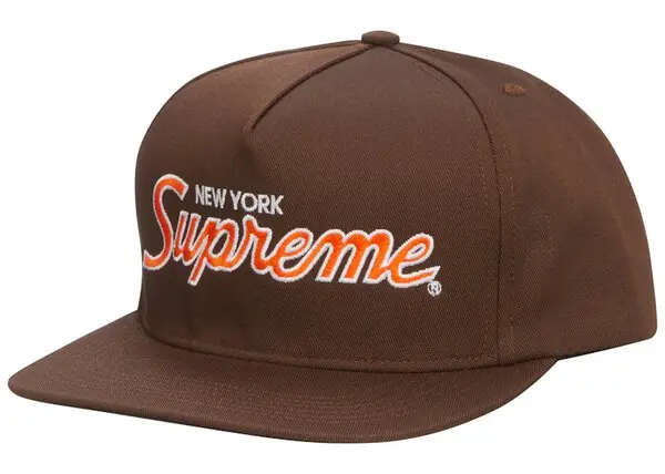 Supreme Classic Team 5-panel Cap - Brown
