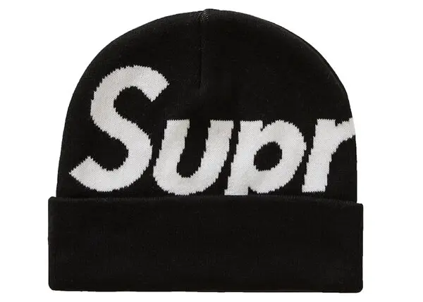 Supreme Big Logo Beanie Fw20 - Black