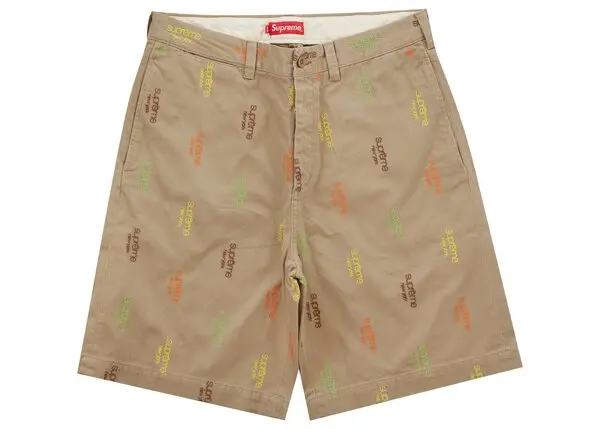 Supreme Classic Logo Chino Short - Tan