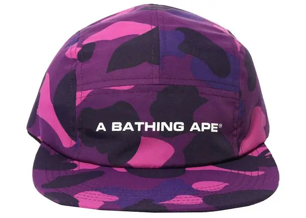A BATHING APE Camo Jet Cap - Purple