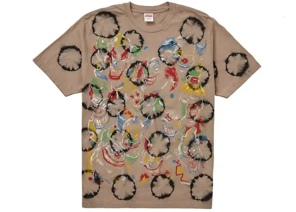 Supreme Clowns Tee Shirt - Bleached Black