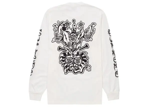 Supreme Clayton Patterson Long Sleeve Tee Shirt - White