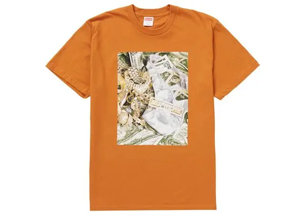 Supreme Bling Tee Shirt - Burnt Orange