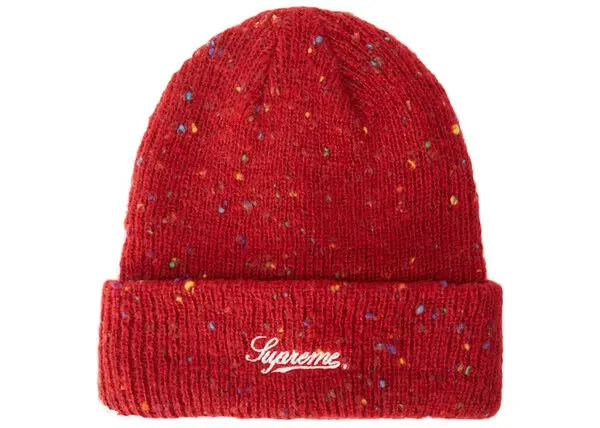 Supreme Colored Speckle Beanie - Dark Red