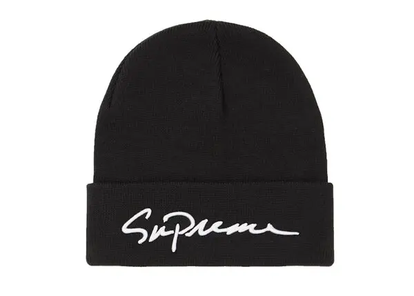 Supreme Classic Script Beanie - Black