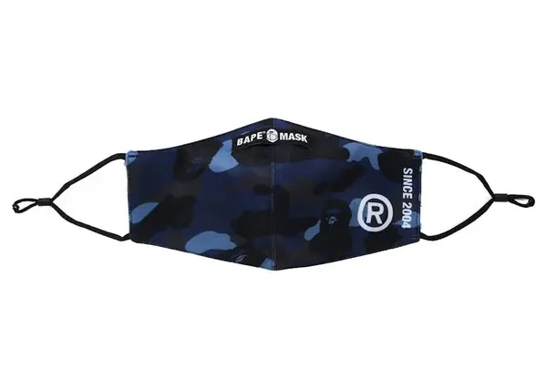 A BATHING APE Camo Mask - Blue