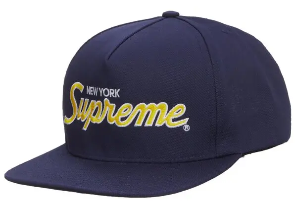 Supreme Classic Team 5-panel Cap - Navy Blue