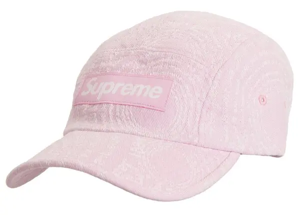 Supreme Circles Jacquard Denim Camp Cap - Pink