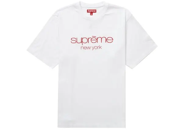 Supreme Classic Logo Short Sleeve Top - White