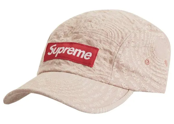 Supreme Circles Jacquard Denim Camp Cap - Brown