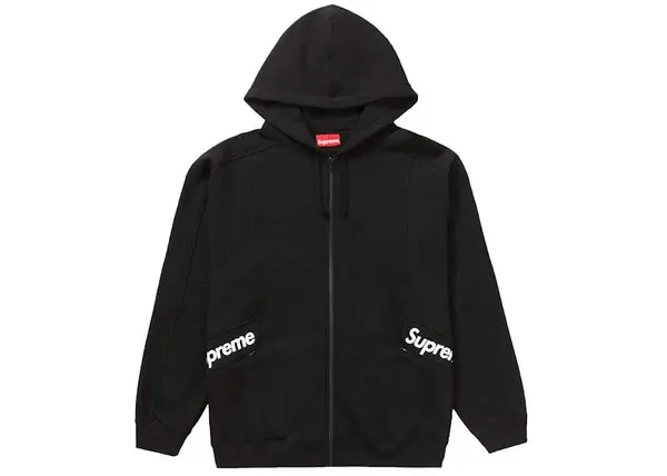 Supreme Blocked Zip Up Hooded Sweatshirt