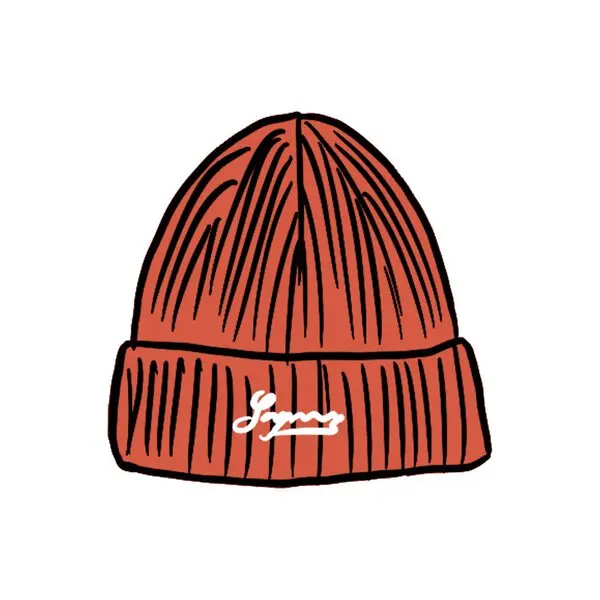 Supreme Bleached Rib Beanie - Burnt Orange