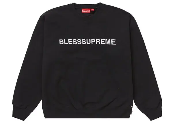 Supreme Bless Crewneck Sweatshirt - Black