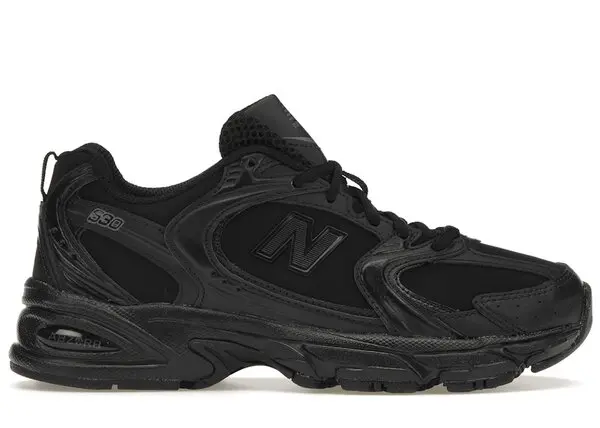NEW BALANCE 530 Triple Leatherin Sneakers - Black