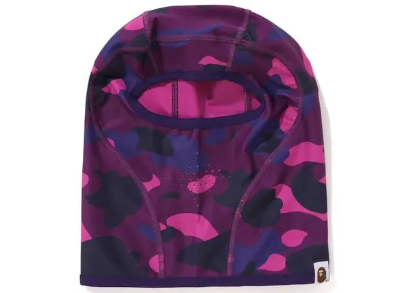 A BATHING APE Camo Balaclava - Purple