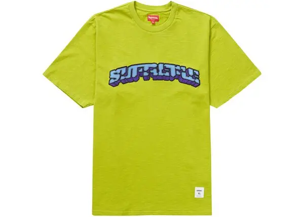 Supreme Block Arc Short Sleeve Top - Lime