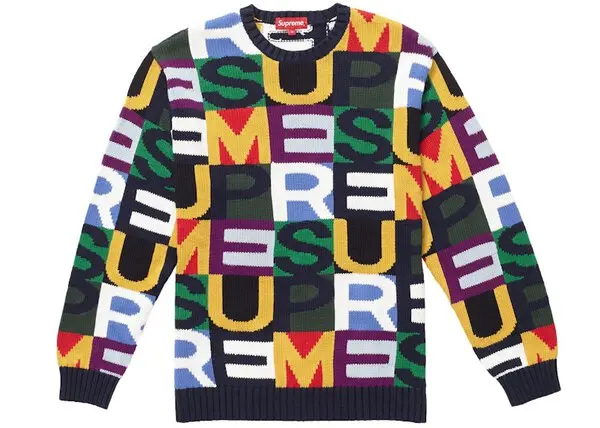 Supreme Big Letters Knit Sweater