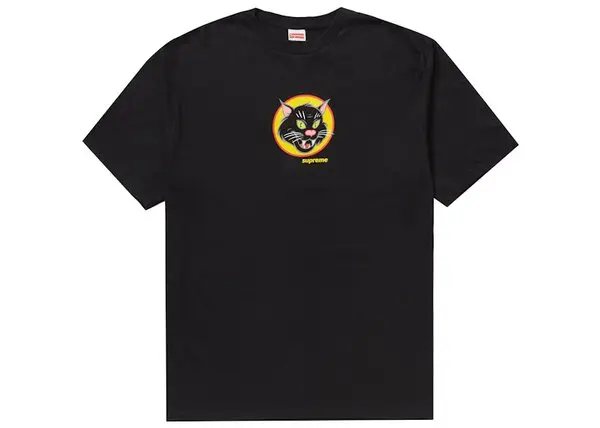 Supreme Cat Tee Shirt - Black