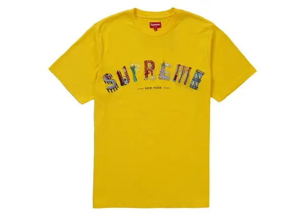 Supreme City Arc Tee Shirt - Yellow