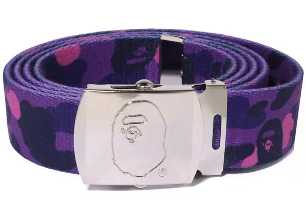 A BATHING APE Camo Gi Belt - Purple