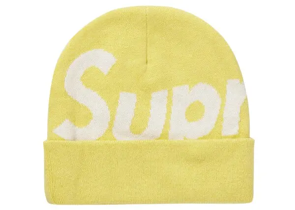 Supreme Logo Beanie - Yellow