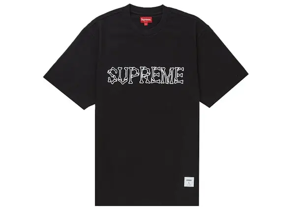 Supreme Bones Short Sleeve Top - Black