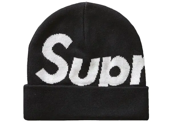 Supreme Big Logo Beanie Fw19 - Black