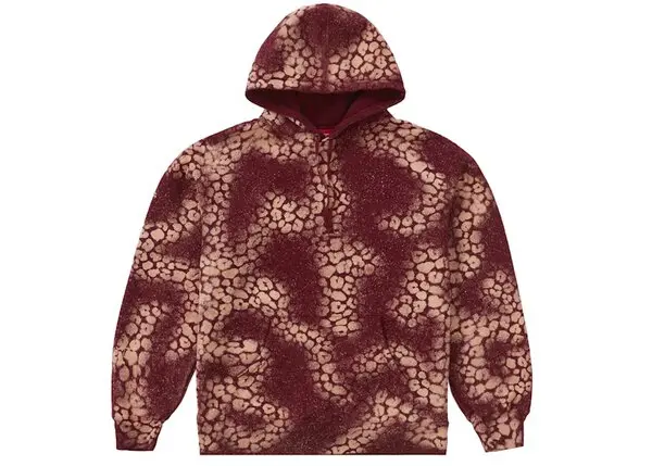 Supreme Bleached Leopard Hooded Sweatshirt