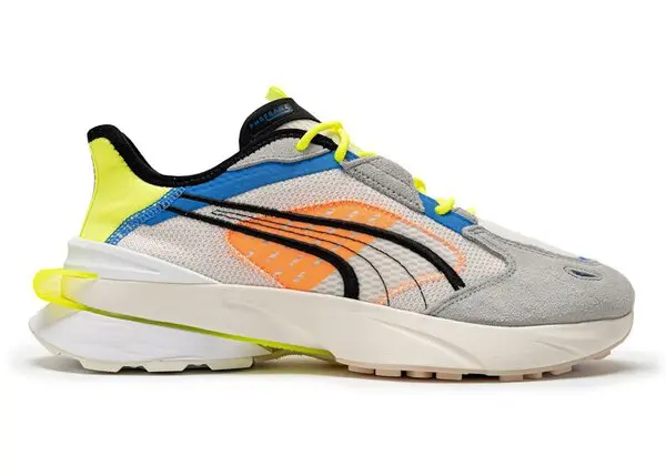PUMA Pwrframe Op1 Abstract Sneakers - Nimbus Cloud/yellow Alert/white